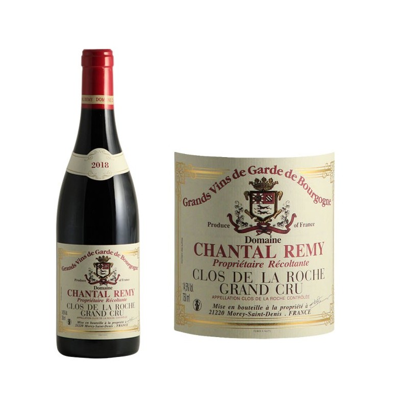 Clos de la Roche 2018 - Domaine Chantal Rémy - Côte de Nuits - Vin ...