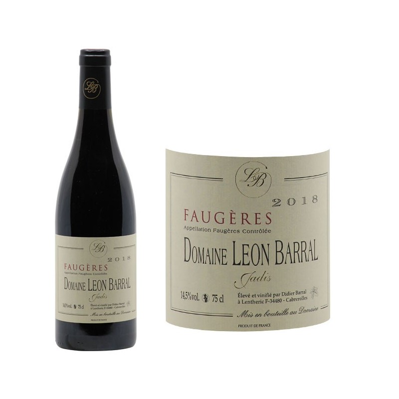 Faugères "Jadis" 2018 - Domaine Léon Barral - Languedoc - Vin Rouge ...