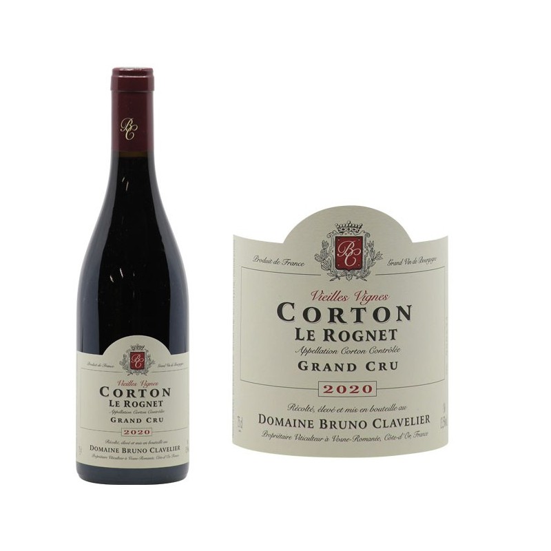 Corton Le Rognet 2020 - Domaine Bruno Clavelier - Côte de Beaune - Red ...