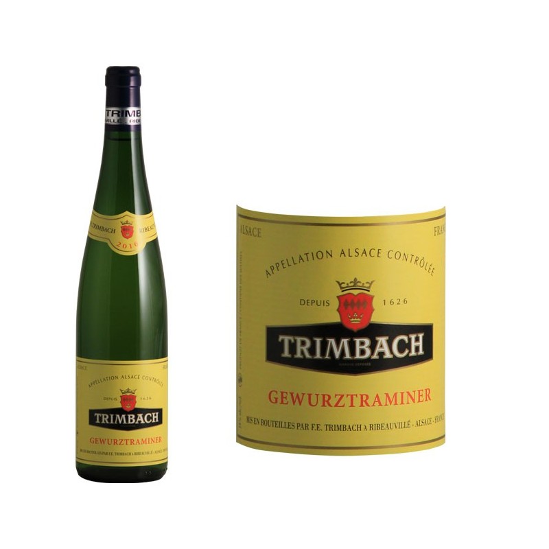 Gewurztraminer 2016 - Domaine Trimbach - Alsace - Vin Blanc - Grands ...