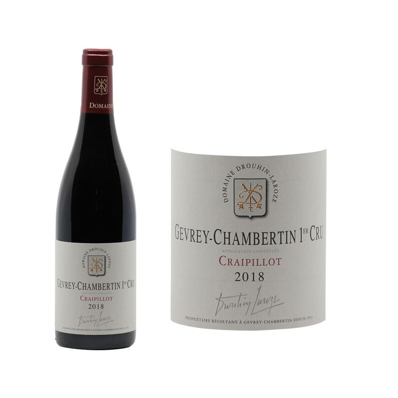 Gevrey-Chambertin 1er Cru Craipillot 2018 - Domaine Drouhin-Laroze ...