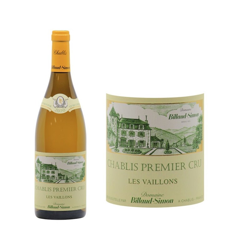Chablis 1er Cru Vaillons 2020 - Domaine Billaud-Simon - Chablisien ...