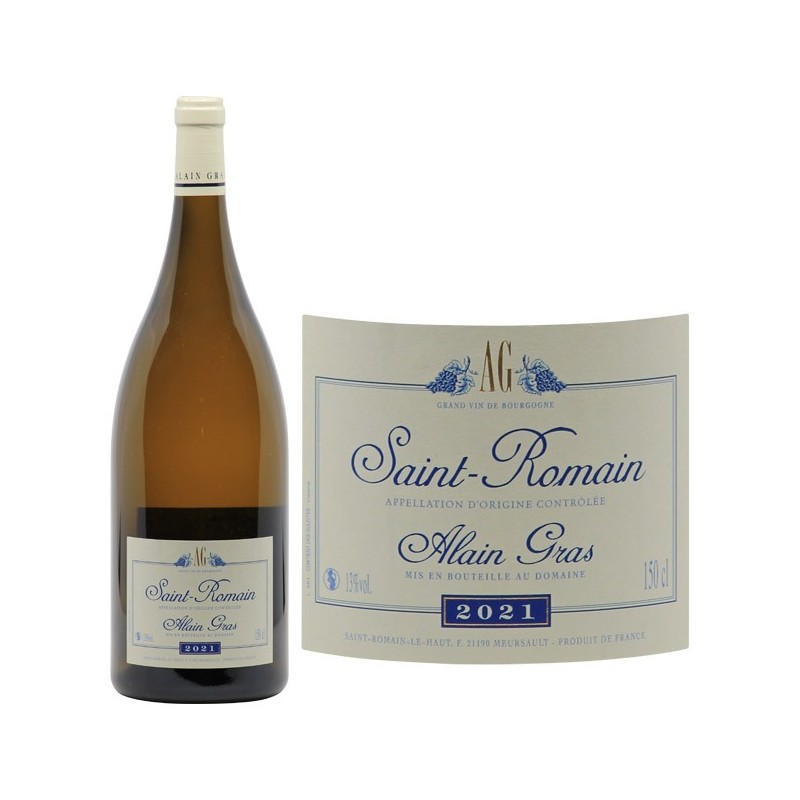 Saint-Romain Blanc 2021 - Domaine Alain Gras - Côte de Beaune - Vin Blanc - Grands Bourgognes