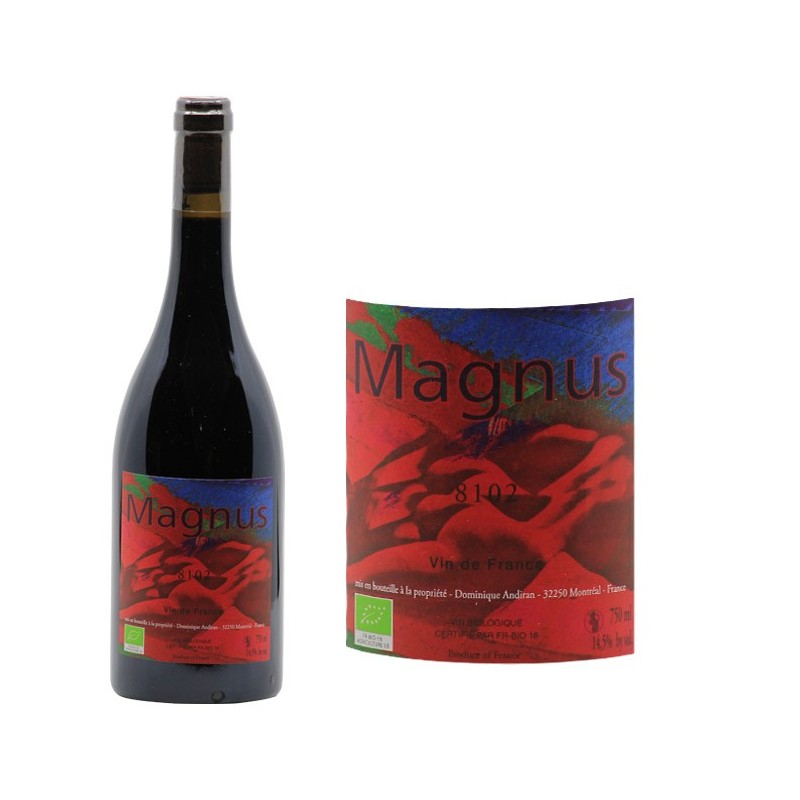 Vin de France Rouge "Magnus" 2018 - Domaine Dominique Andiran - Vin de ...