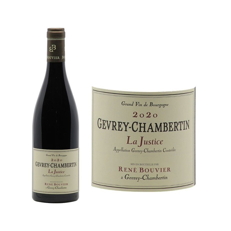 Gevrey-Chambertin La Justice 2020 - Domaine René Bouvier - Côte de ...