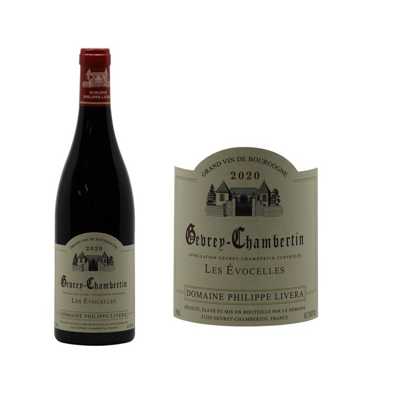 Gevrey-Chambertin Les Evocelles 2020 - Domaine Philippe Livera - Côte ...