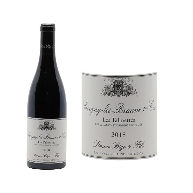 Savigny-les-Beaune 1er Cru Les Talmettes 2018 - Simon Bize et Fils ...