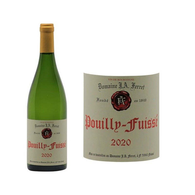 Pouilly-Fuissé 2020 - Domaine J.A. Ferret - Mâconnais - Vin Blanc ...