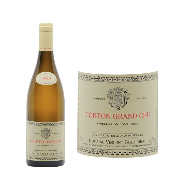 Corton Blanc 2020 - Domaine Vincent Bouzereau - Côte de Beaune - Vin ...