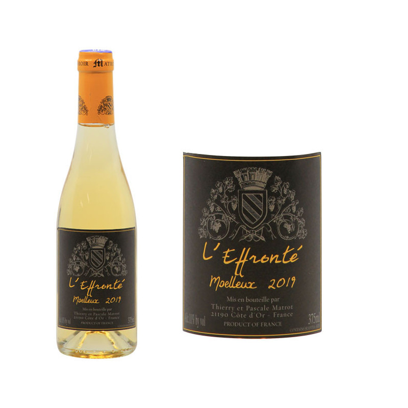 Vin de France Blanc Moelleux "L'Effronté" Vendanges Tardives 2019 ...