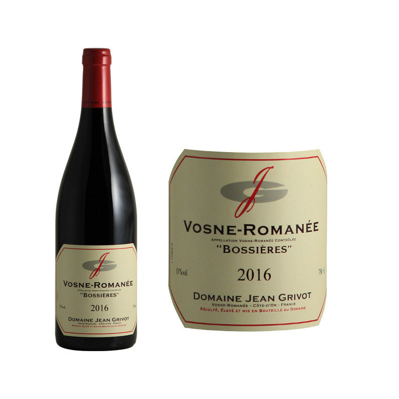 Vosne-Romanée Bossières 2016 - Domaine Jean Grivot - Côte de Nuits ...