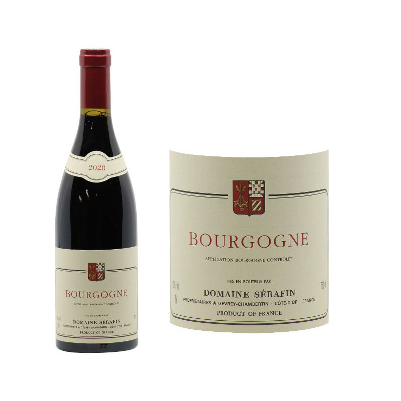Bourgogne Pinot Noir 2020 - Domaine Sérafin Père & Fils - Bourgogne ...