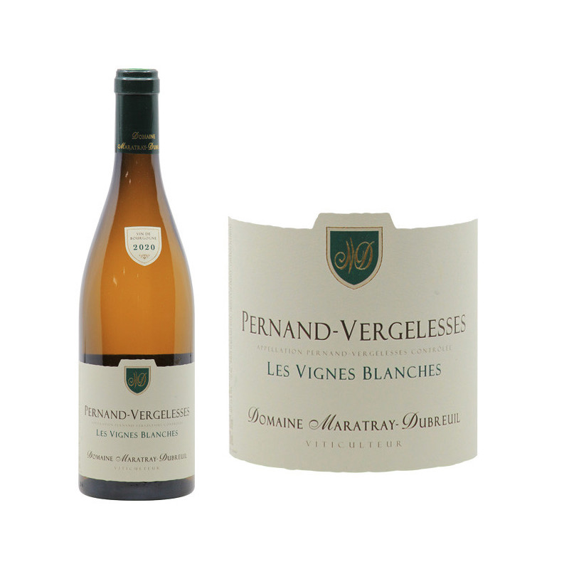 Pernand-Vergelesses Blanc "Les Vignes Blanches" 2020 - Domaine Maratray ...