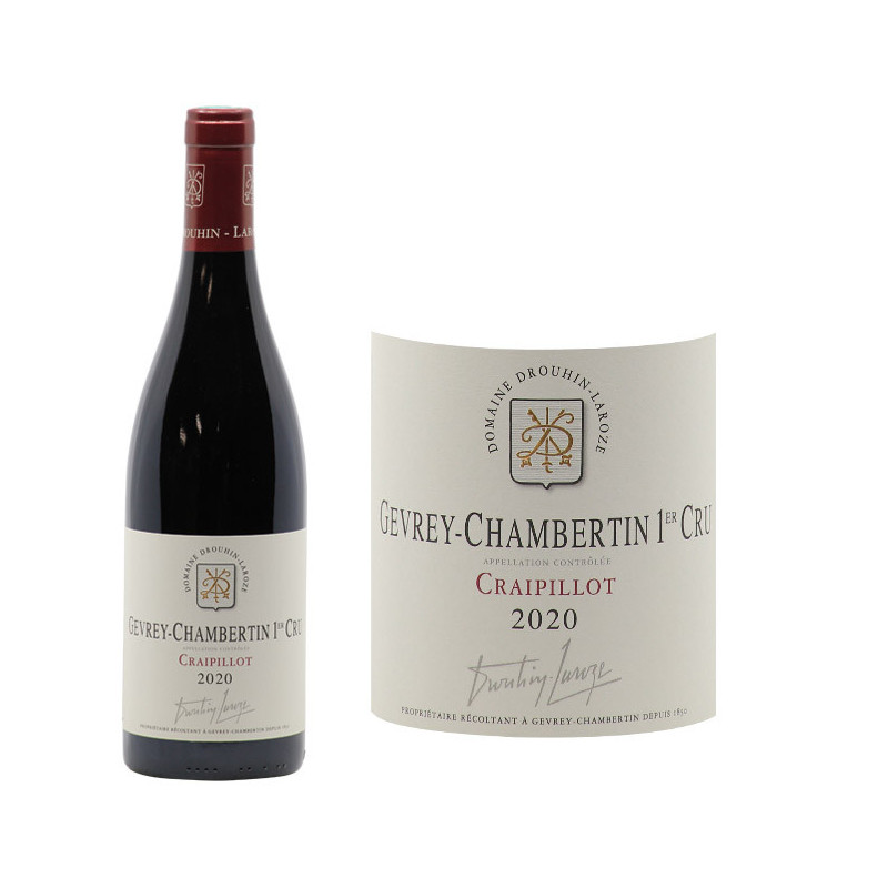 Gevrey-Chambertin 1er Cru Craipillot 2020 - Domaine Drouhin-Laroze ...