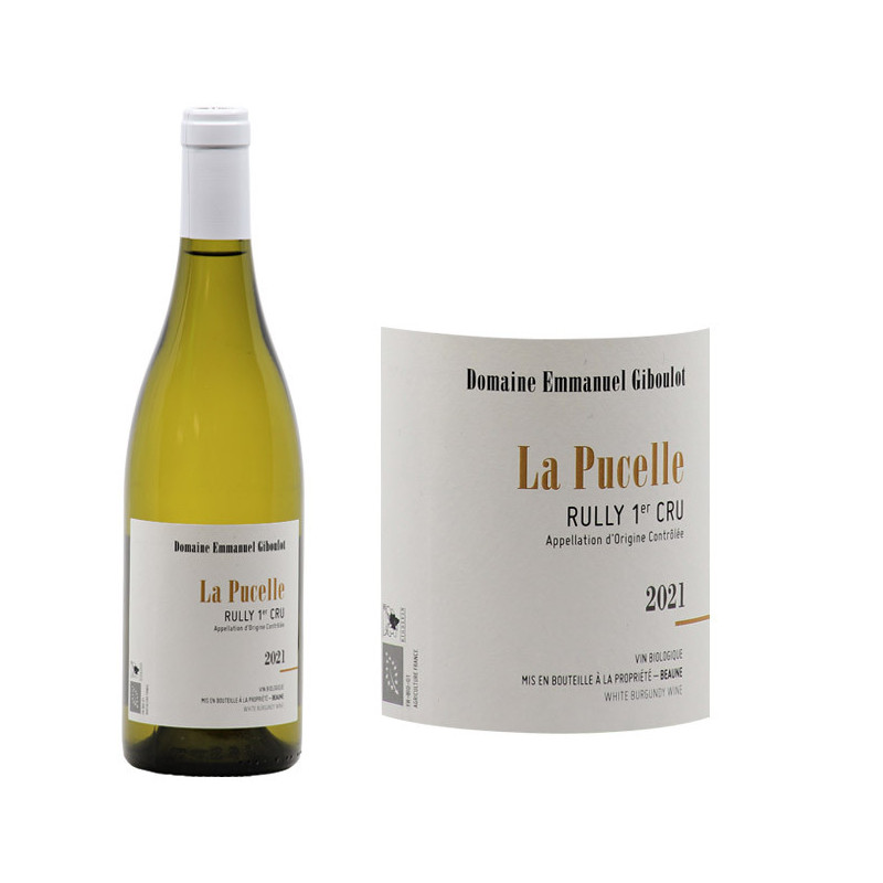 Rully 1er Cru Blanc La Pucelle 2021 - Maison Emmanuel Giboulot - Côte ...