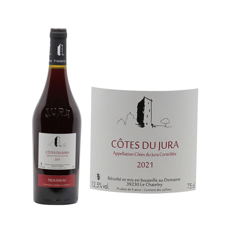 Côtes du Jura Trousseau 2021 - Domaine Frédéric Lambert - Jura - Vin ...