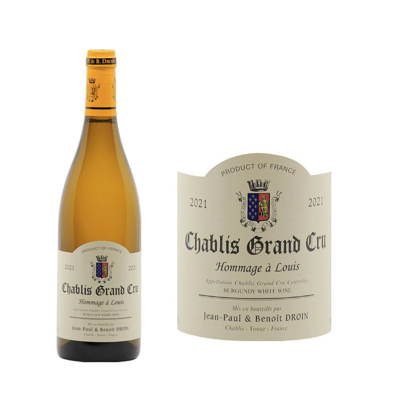 Chablis Grand Cru "Hommage à Louis" 2021 - Jean-Paul & Benoît Droin ...