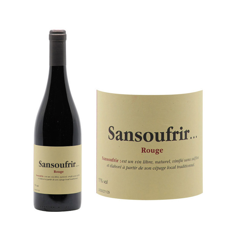 Vin de France Rouge "Sansoufrir..." - Domaine Claude Quenard - Vin de ...