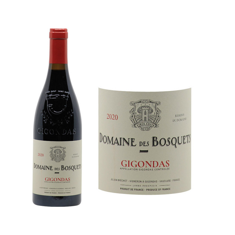 Gigondas "Réserve" 2020 - Domaine des Bosquets - Rhône Méridional - Red ...