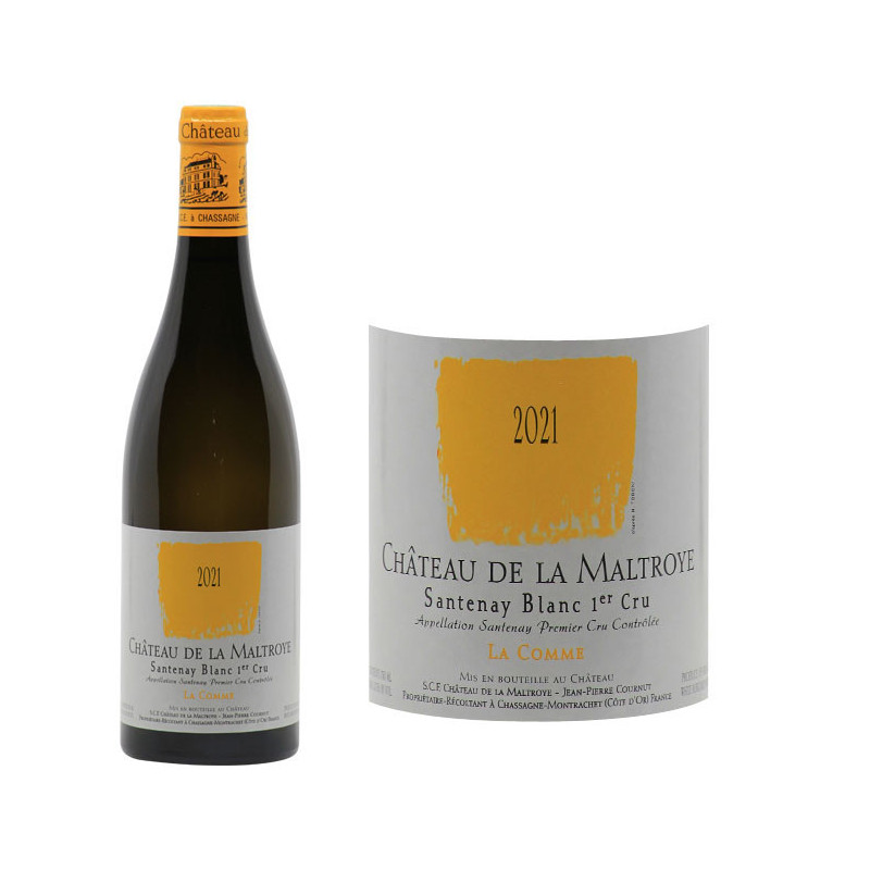 Santenay 1er Cru Blanc La Comme 2021 - Château de la Maltroye - Côte de ...