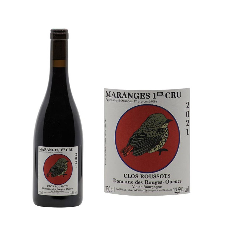 Maranges 1er Cru Clos Roussots 2021 - Domaine des Rouges-Queues - Côte ...