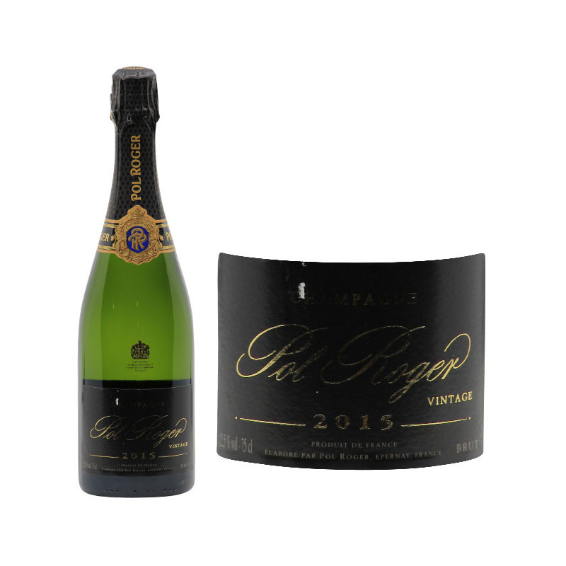 Pol Roger Brut Vintage 2015 - Champagne Pol Roger - Assemblage - Vin ...