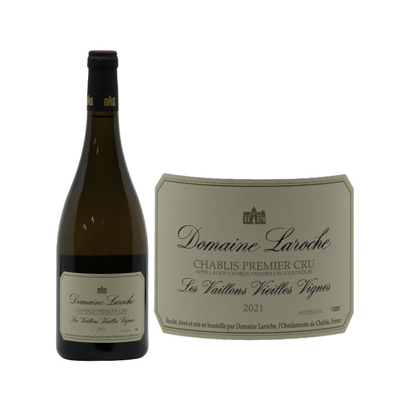 Chablis 1er Cru Vaillons 2021 - Domaine Laroche - Chablisien - Vin ...
