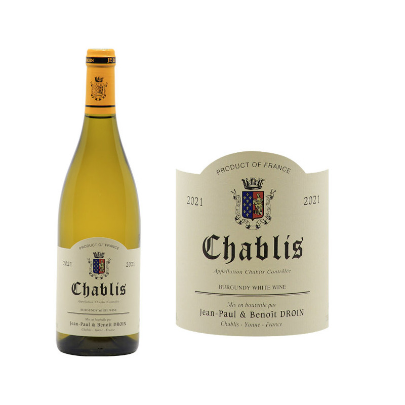Chablis 2021 - Jean-Paul & Benoît Droin - Chablisien - White Wine - Grands Bourgognes