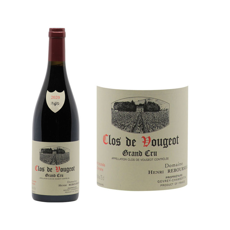 Clos de Vougeot 2020 - Domaine Henri Rebourseau - Côte de Nuits - Red ...