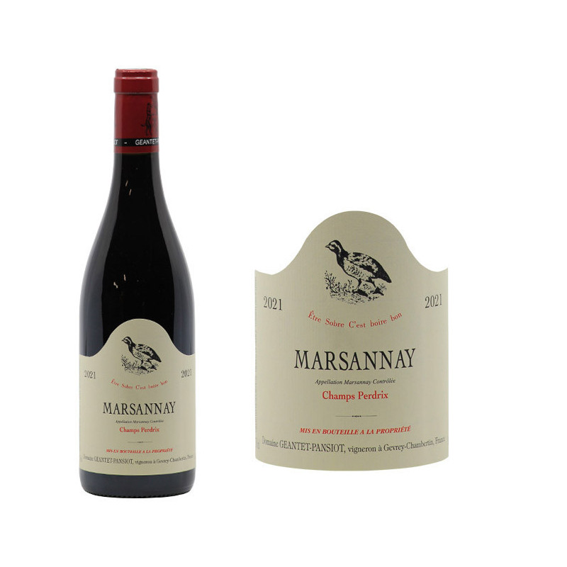 Marsannay Champs Perdrix 2021 - Domaine Geantet-Pansiot - Côte de Nuits ...