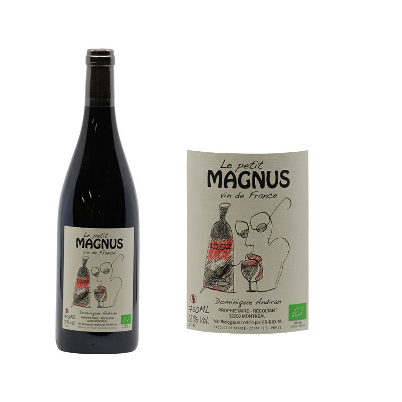 Vin de France Rouge "Le Petit Magnus" 2021 - Domaine Dominique Andiran ...