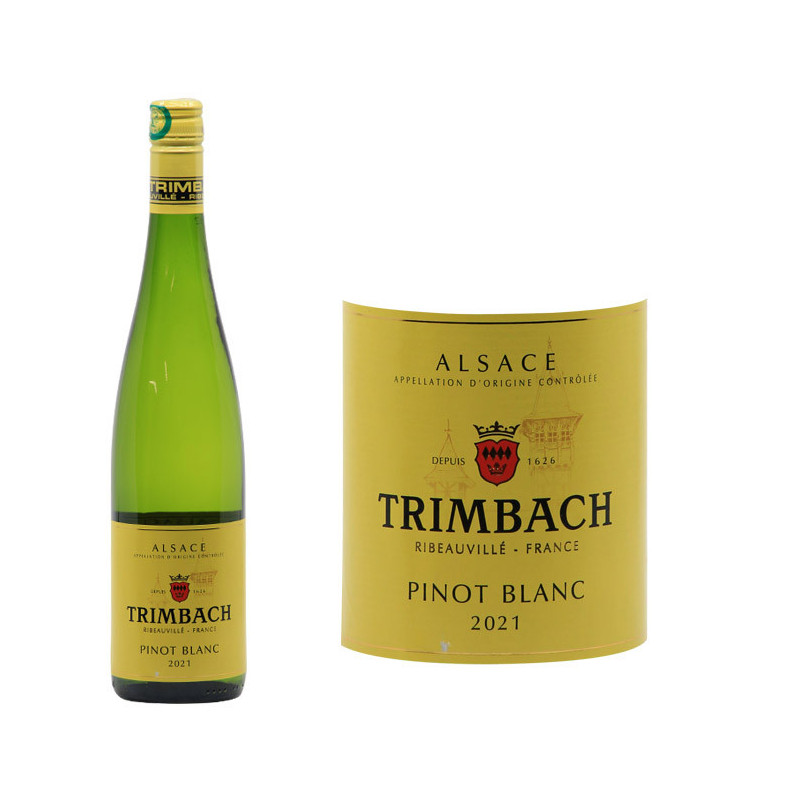 Pinot Blanc 2021 - Domaine Trimbach - Alsace - Vin Blanc - Grands ...