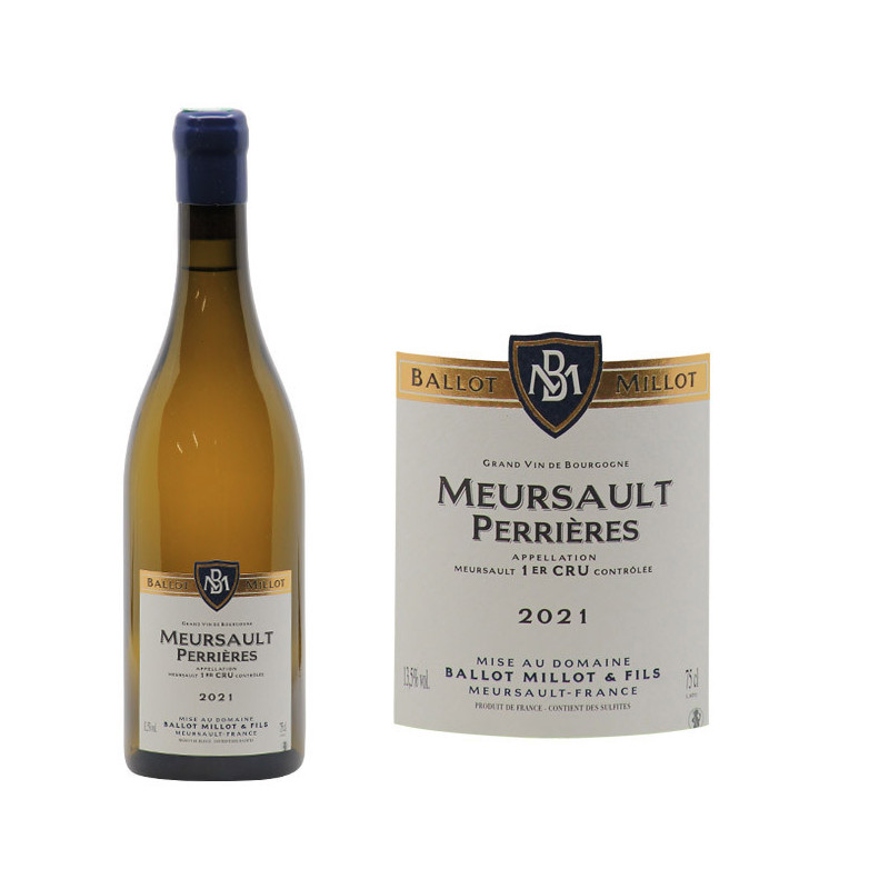 Meursault 1er Cru Perriï¿½res 2021 - Domaine Ballot-Millot & Fils - Cï ...