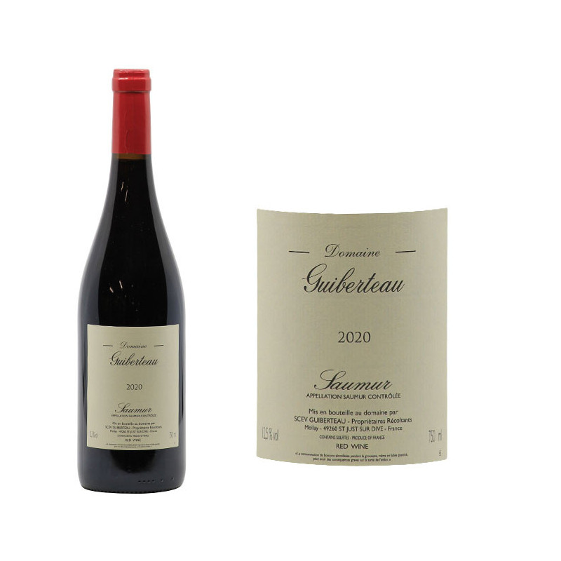 Saumur Rouge 2020 - Domaine Guiberteau - Saumurois - Vin Rouge - Grands ...
