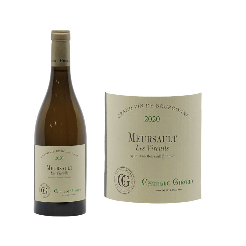 Meursault Les Vireuils 2020 - Maison Camille Giroud - Côte de Beaune ...