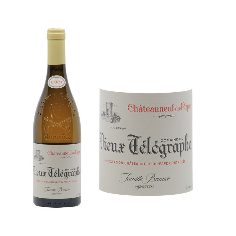 Châteauneuf-du-Pape Blanc "La Crau" 2021 - Domaine du Vieux Télégraphe - Rhône Méridional - Vin ...