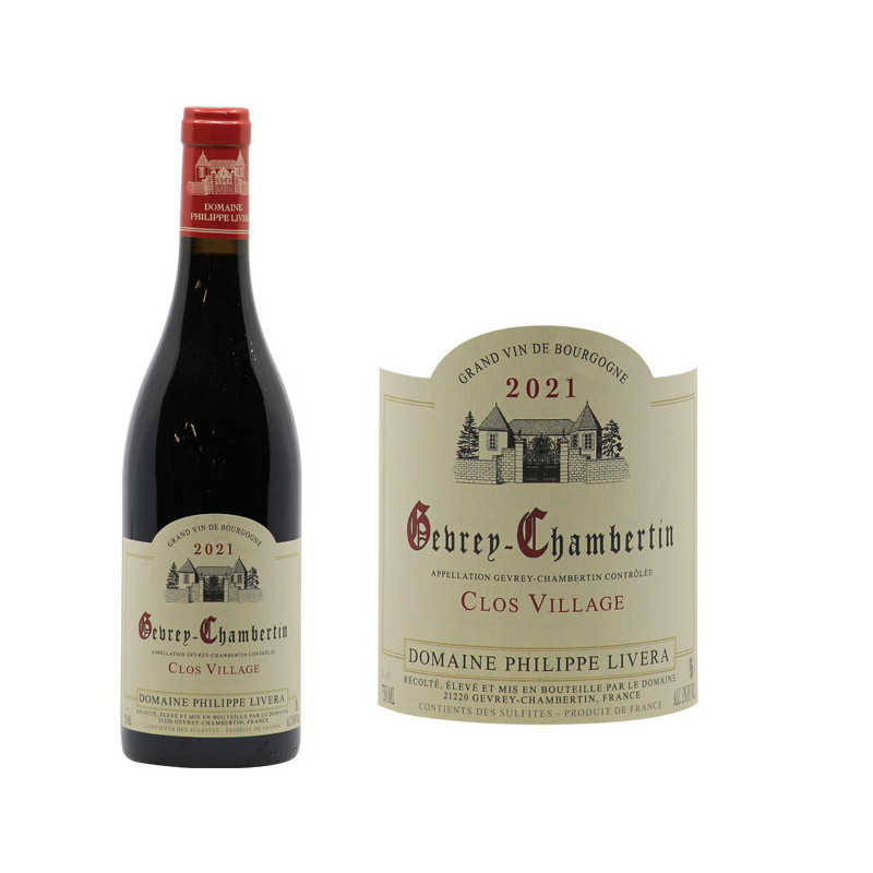 Gevrey-Chambertin Clos Village 2021 - Domaine Philippe Livera - Côte de ...