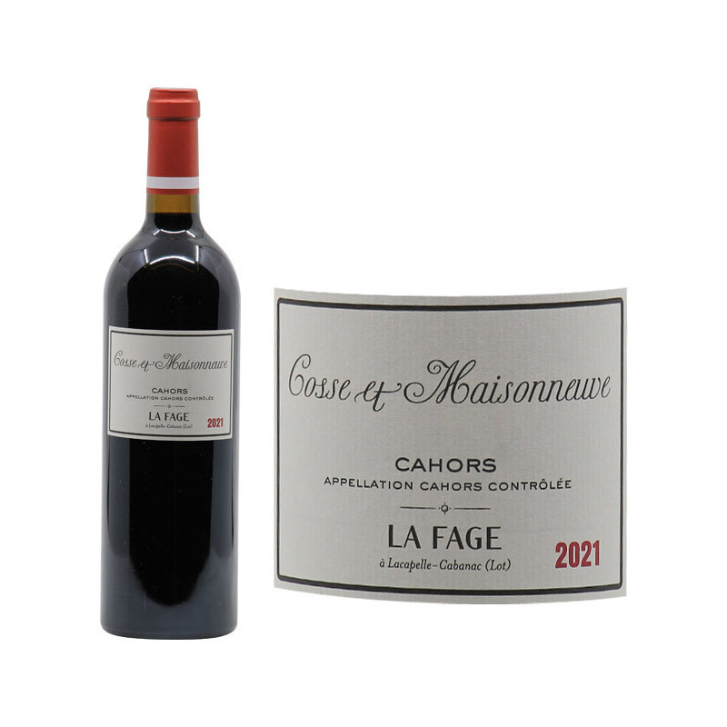Cahors "La Fage" 2021 - Domaine Cosse & Maisonneuve - Sud-Ouest - Vin ...