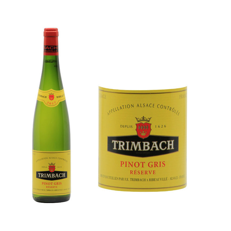 Pinot Gris 'Réserve' 2017 - Domaine Trimbach - Alsace - Vin Blanc ...