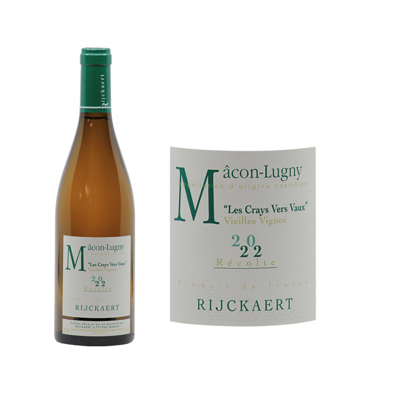 Mâcon Lugny "Les Crays Vers Vaux" Vieilles Vignes 2022 - Domaine ...