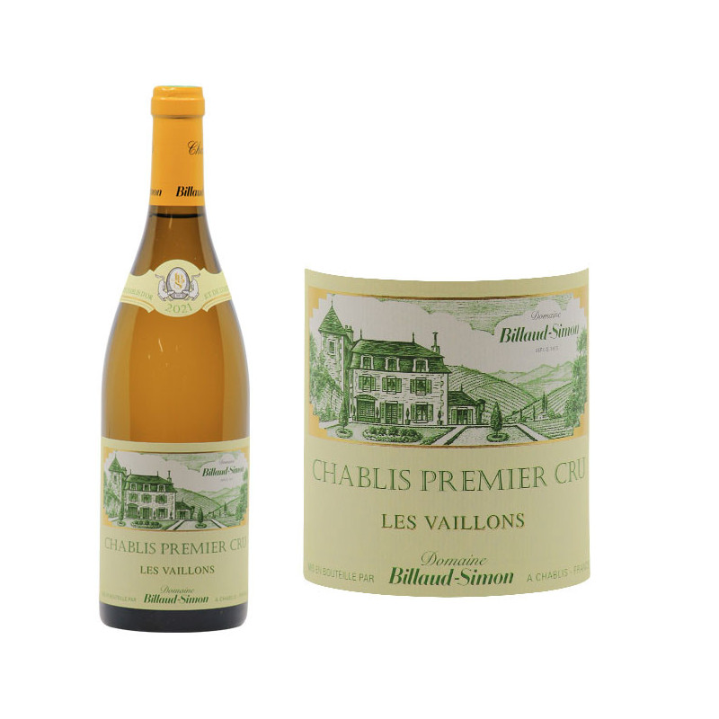 Chablis 1er Cru Vaillons 2021 - Domaine Billaud-Simon - Chablisien ...