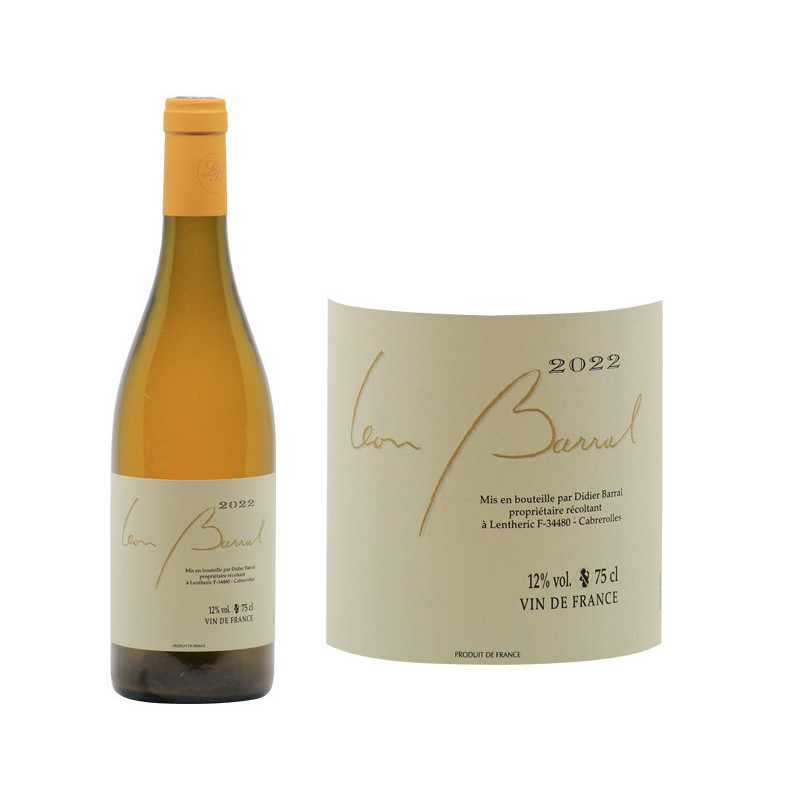 Vin de France Blanc "Léon Barral" 2022 - Domaine Léon Barral - Vin de ...