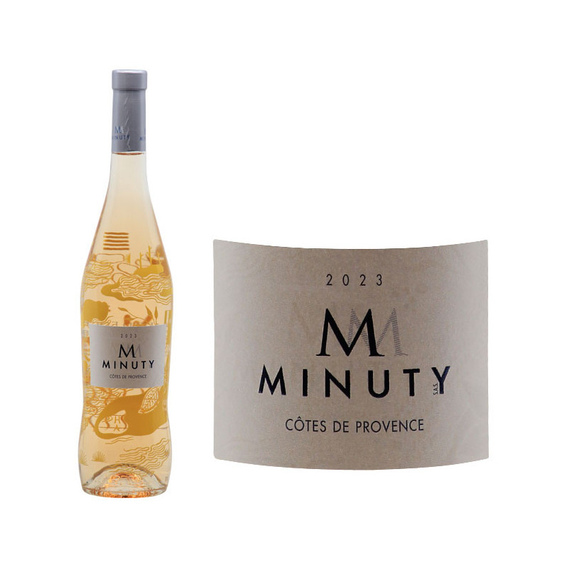 Côtes de Provence Rosé "M" 2023 - Minuty - Provence - Rosé Wine ...