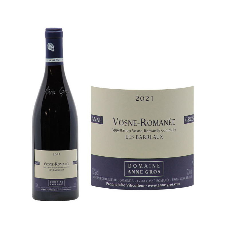 Vosne-Romanée Les Barreaux 2021 - Domaine Anne Gros - Côte de Nuits ...
