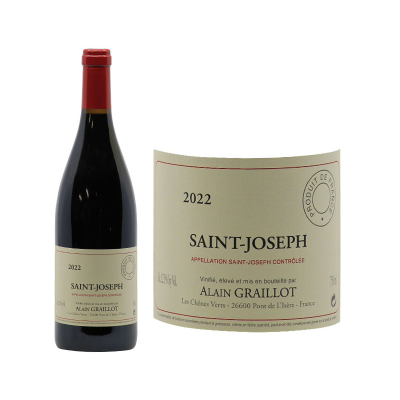 Saint-Joseph 2022 - Domaine Alain Graillot - Rhône Septentrional - Red ...